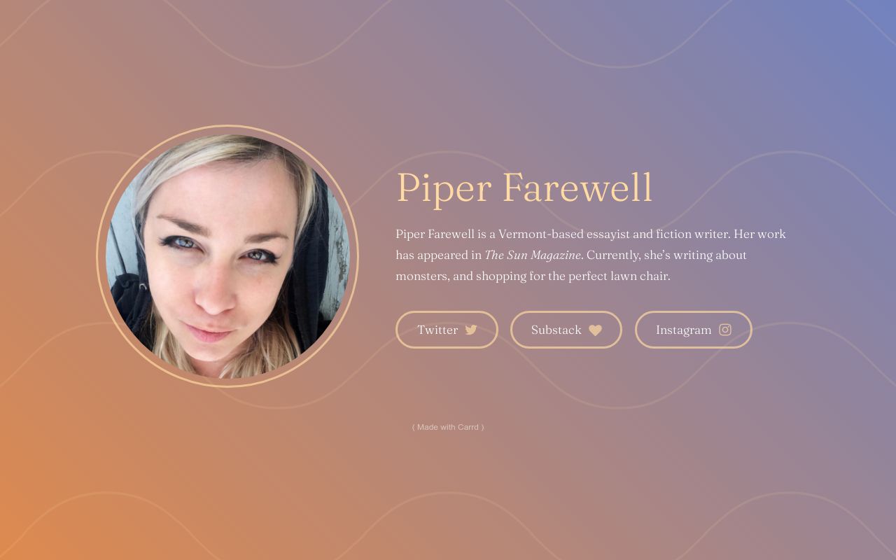 Piper Farewell